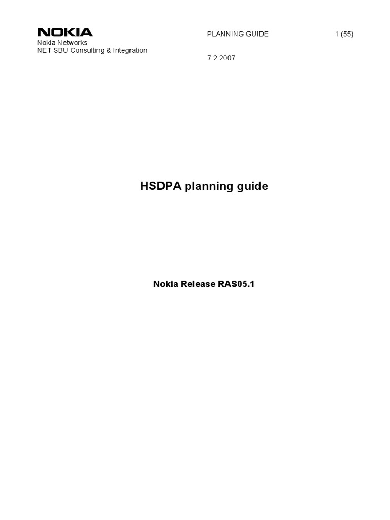 HSDPA Planning Guide | PDF | High Speed Packet Access | Scheduling (Computing)
