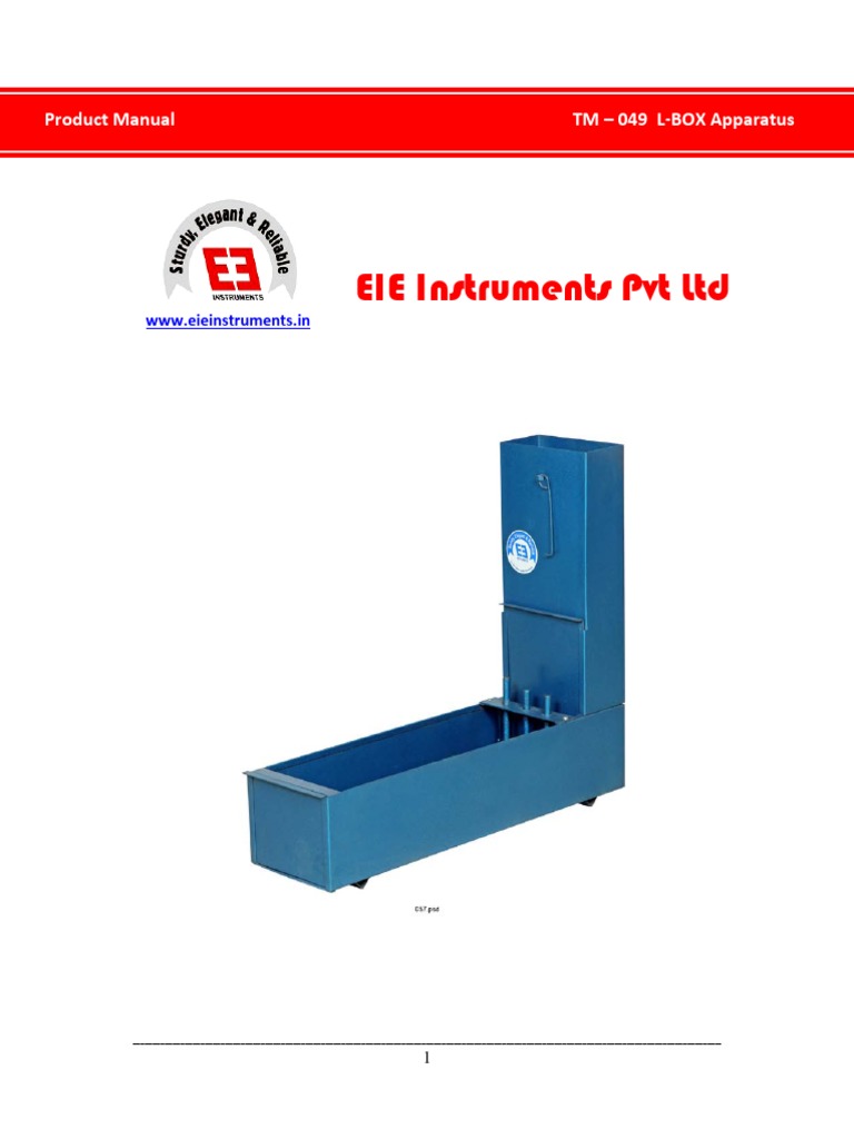 L-BOX Apparatus PDF | PDF | Concrete | Nature