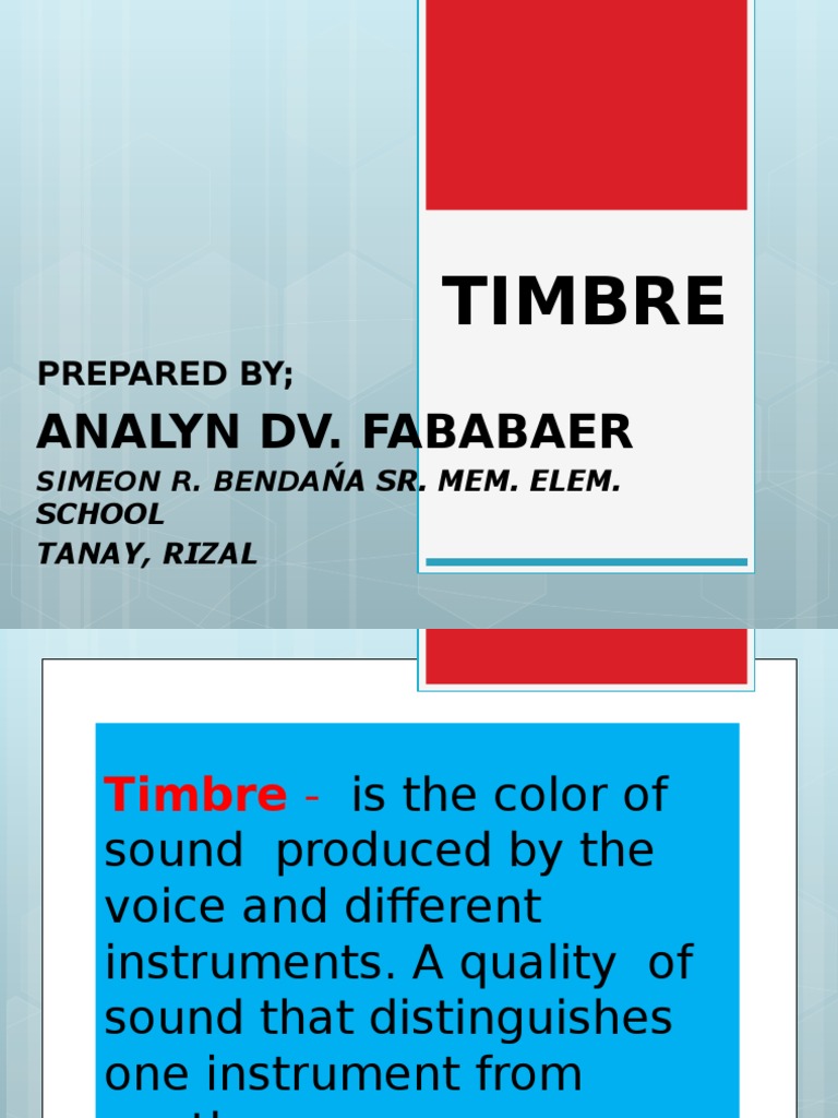 TIMBRE | PDF | Musical Instruments | Orchestras