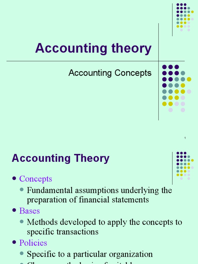 Accounting - Theory | PDF | Historical Cost | Going Concern