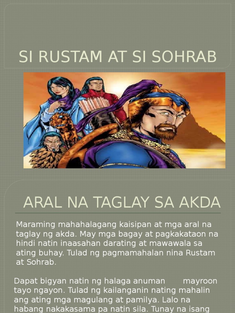 SI RUSTAM AT SI SOHRAB KYLA Mae | PDF