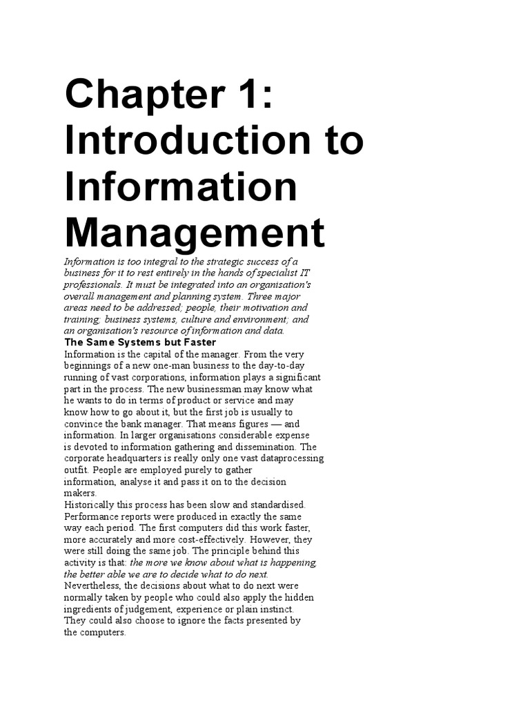 6 Managing The Information Explosion | PDF | Information | Strategic ...