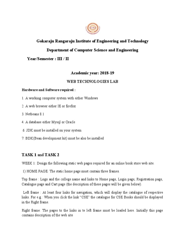 WT Manual | PDF | Java Servlet | Computing