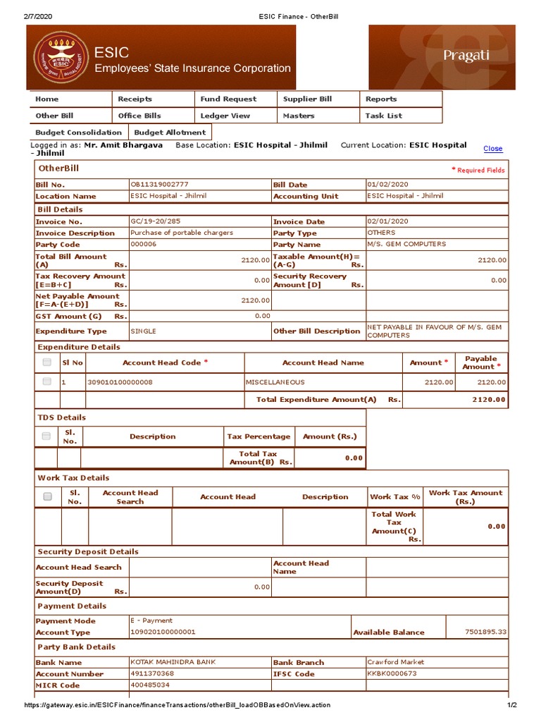 Sample Bill PDF | PDF | Invoice | Taxes