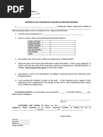 Affidavit of Loss Orcr Lto Form | PDF | Affidavit | Government Information