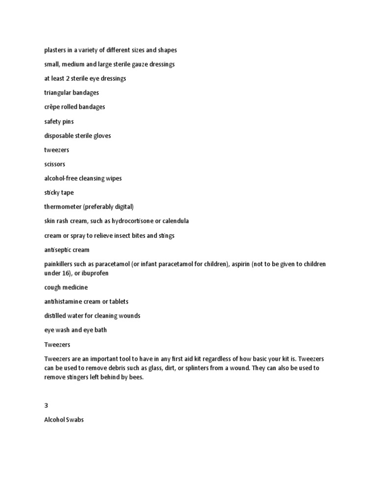 Plasters in A Variety of Different Sizes and Shapes | PDF | Wound ...