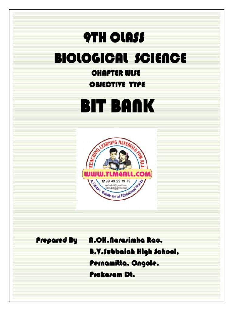 Biological Science Chapter Wise Objective Type Bit Bank | PDF | Tissue ...