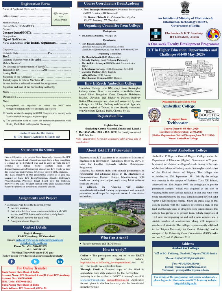 A One-Week Faculty Development Programme | PDF | Educational Technology ...