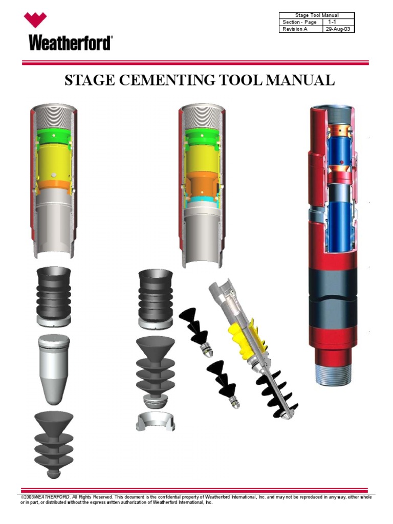 Stage Tool Manual Section - Page Revision A 29-Aug-03 | PDF | Copyright ...