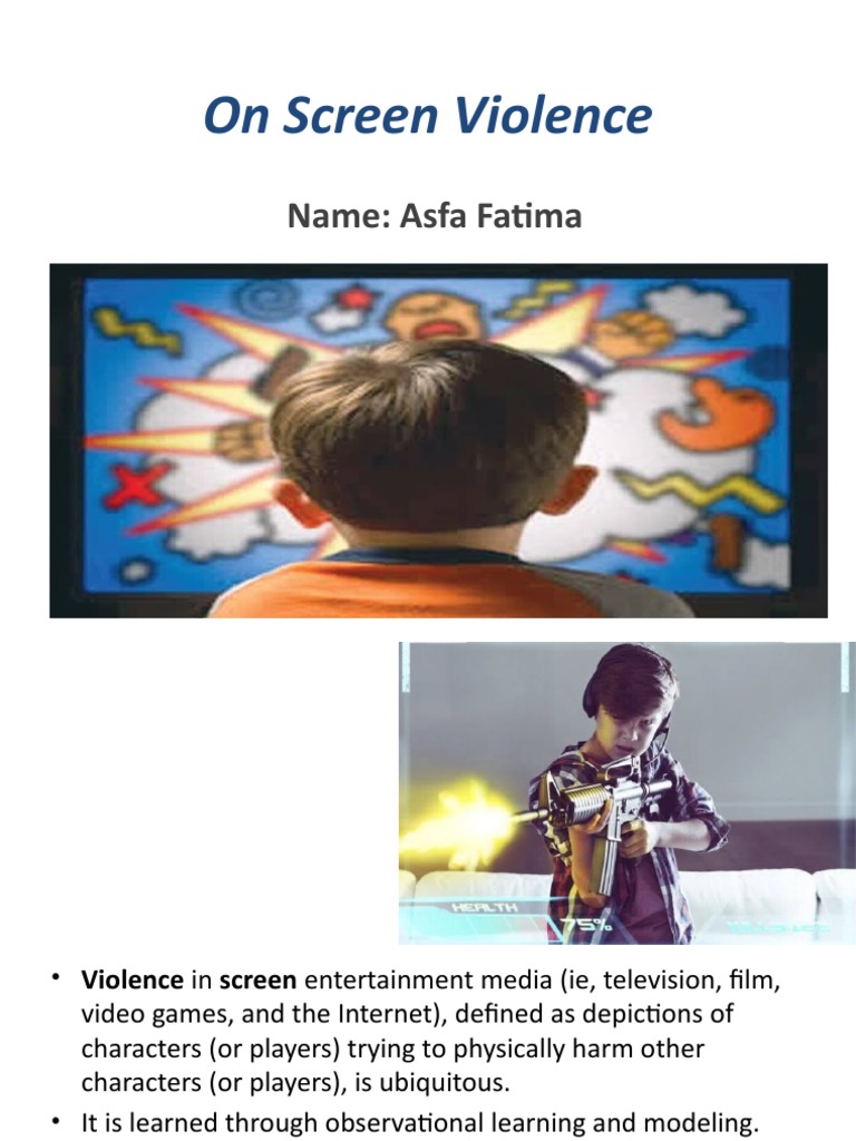 On Screen Violence | PDF | Violence | Aggression