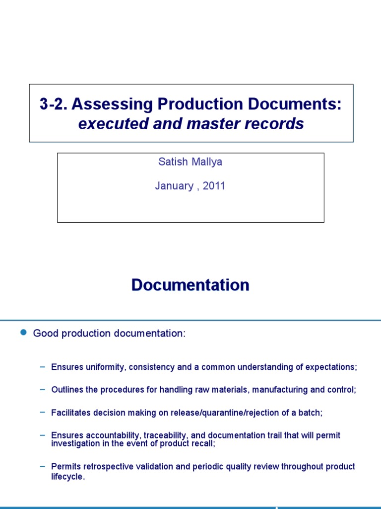 3-2. Assessing Production Documents | PDF | Tablet (Pharmacy ...