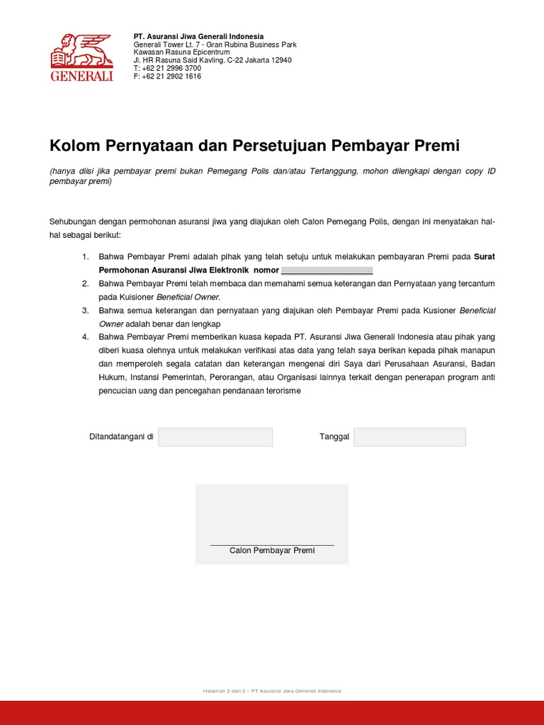 Formulir Beneficial Owner 1 | PDF