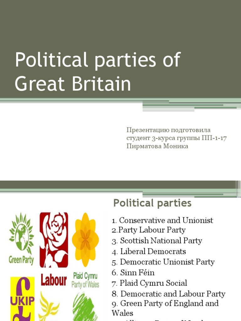 Major Political Parties in Great Britain | PDF | Conservative Party (Uk ...