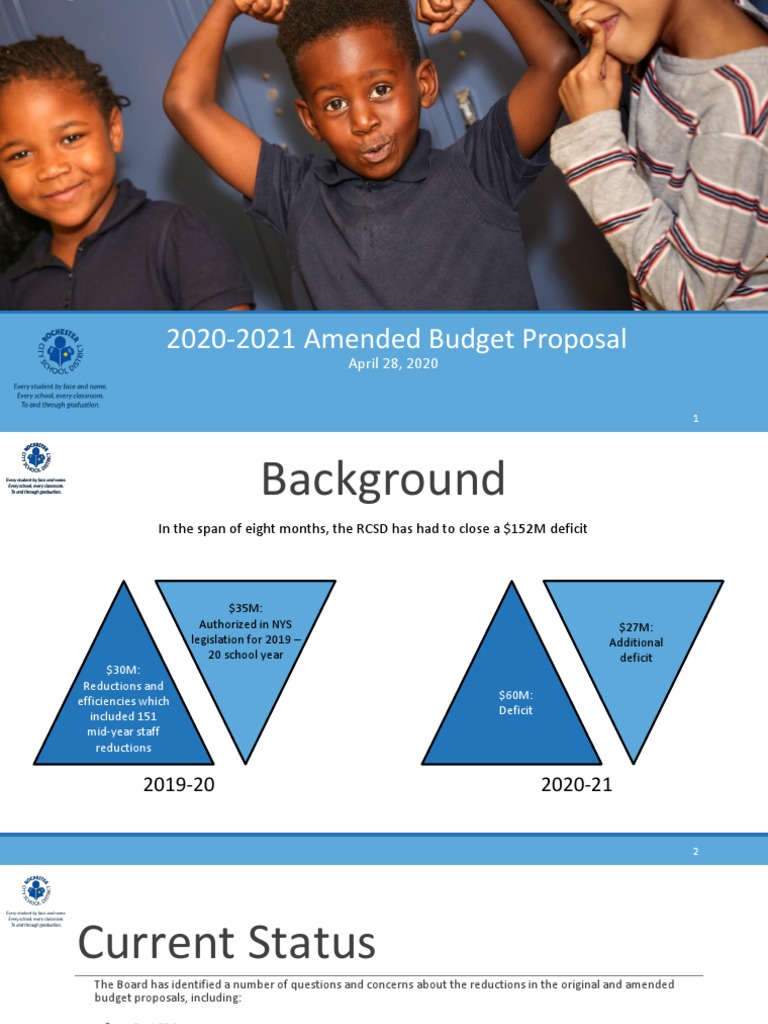 2020-21 RCSD Budget Amendments | PDF | Government Budget Balance | Schools