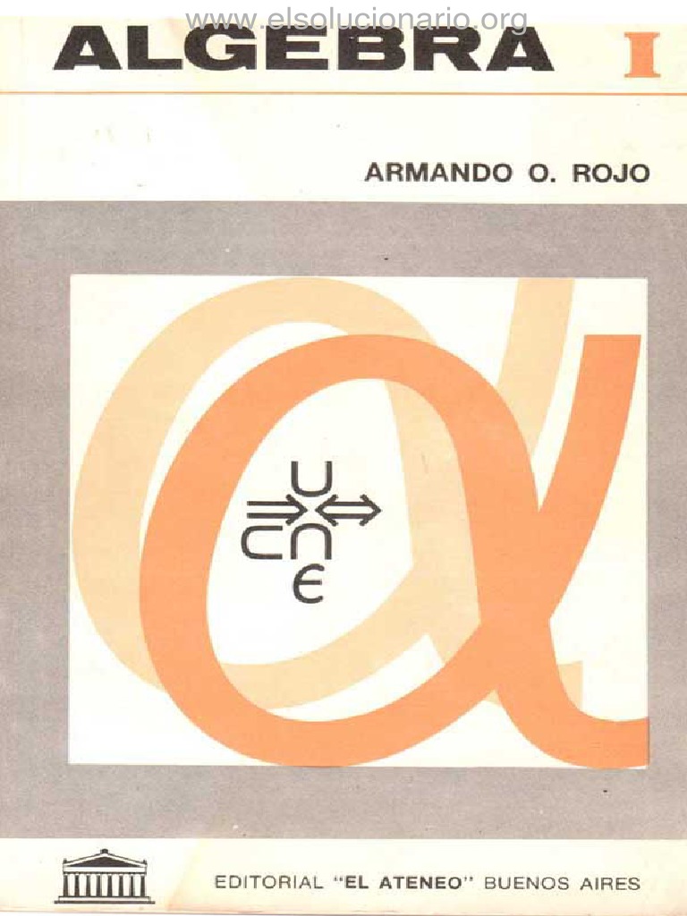 Algebra I - Armando O. Rojo 8va Edicion | PDF
