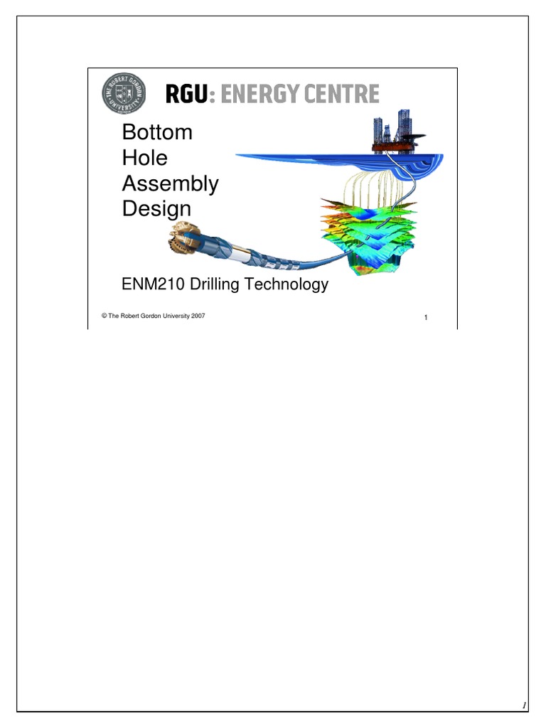 06 - BHA Design1 | PDF | Stiffness | Force