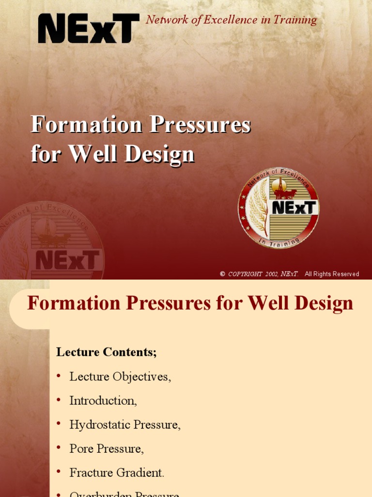 3 - Formation Pressures For Well Design | Download Free PDF | Chemical ...