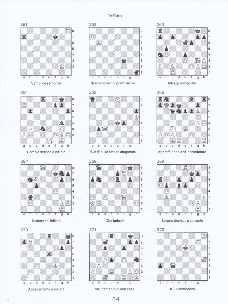 54.pdf, Esercizi Scacchi | PDF