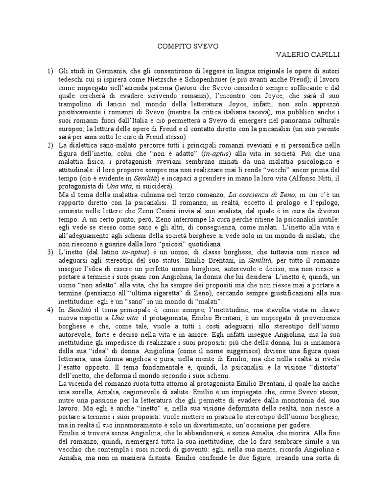 Compito Svevo | PDF