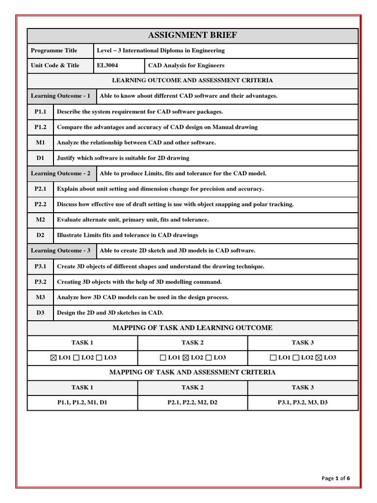 2 L3 Assignment Brief Cad Set 2 Pdf Pdf Computer Aided Design 3 D Computer Graphics 