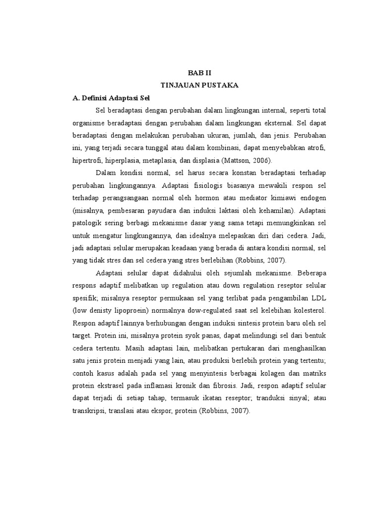 Adaptasi Sel: Atrofi, Hipertrofi, Hiperplasia | PDF | Sains & Matematika