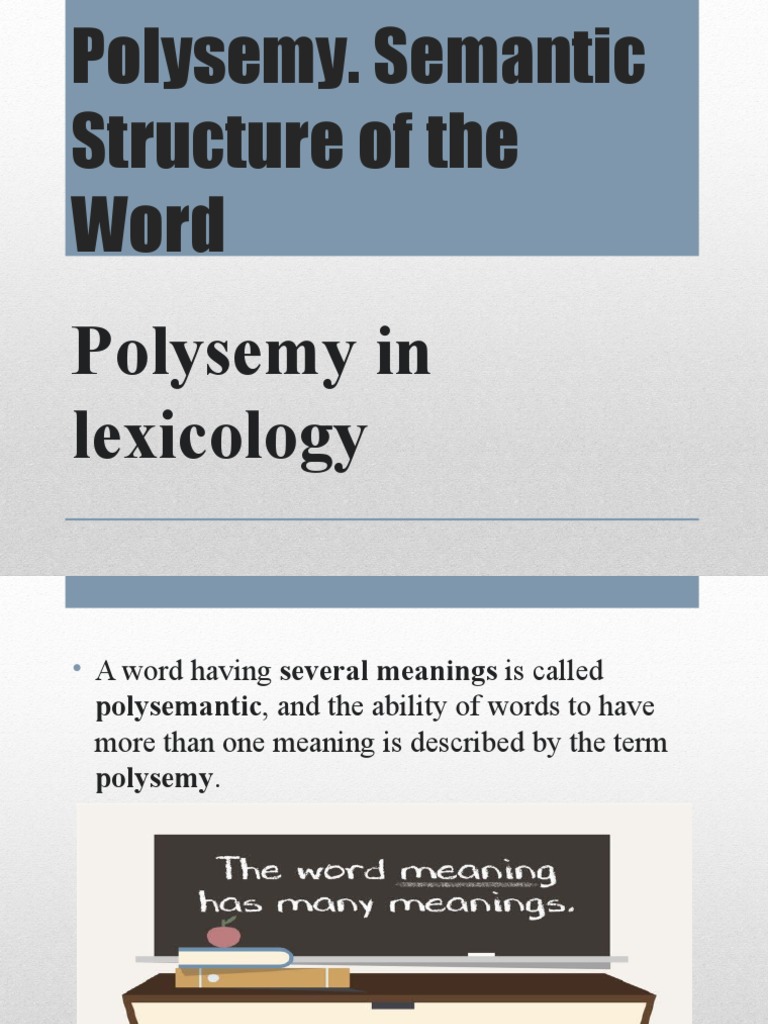 Polysemy in Lexicology | PDF | Word | English Language