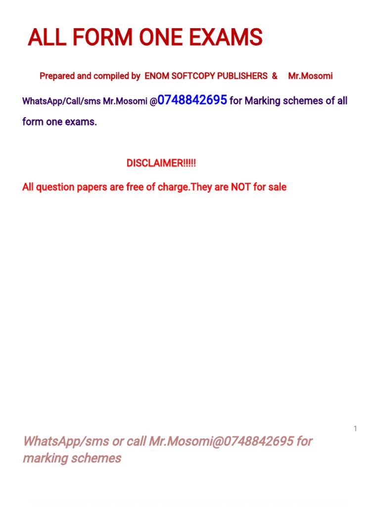 All F1 Exams PDF | PDF