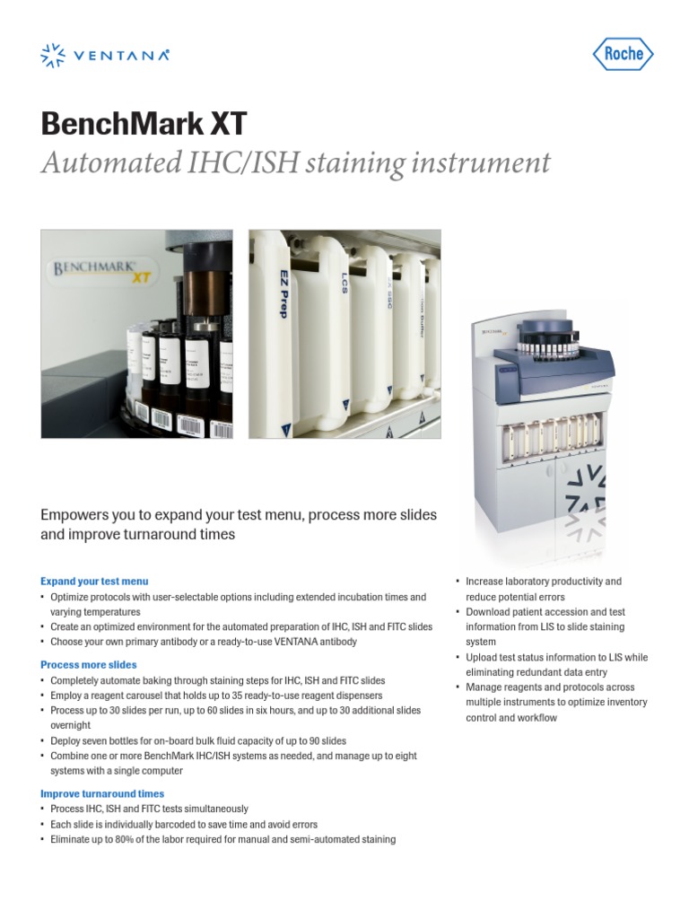 Automated Ihc/Ish Staining Instrument: Benchmark XT | PDF | Automation ...