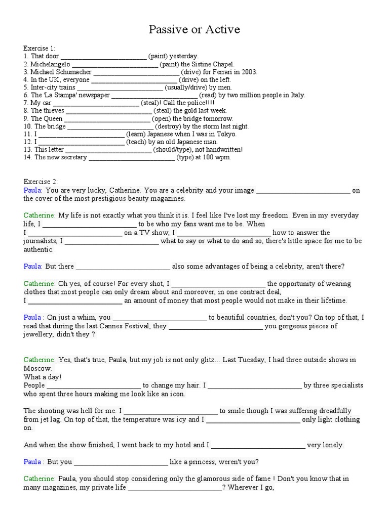 Passive or Active | PDF