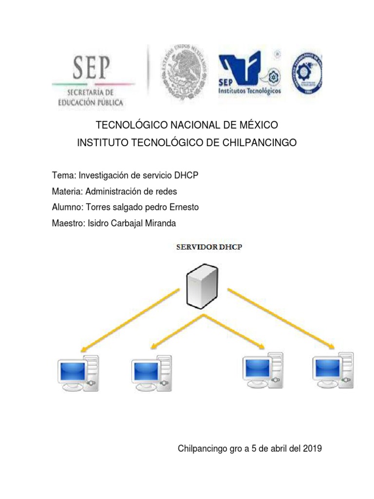 Definición y funcionamiento de DHCP | PDF | Dirección IP | Red de ...