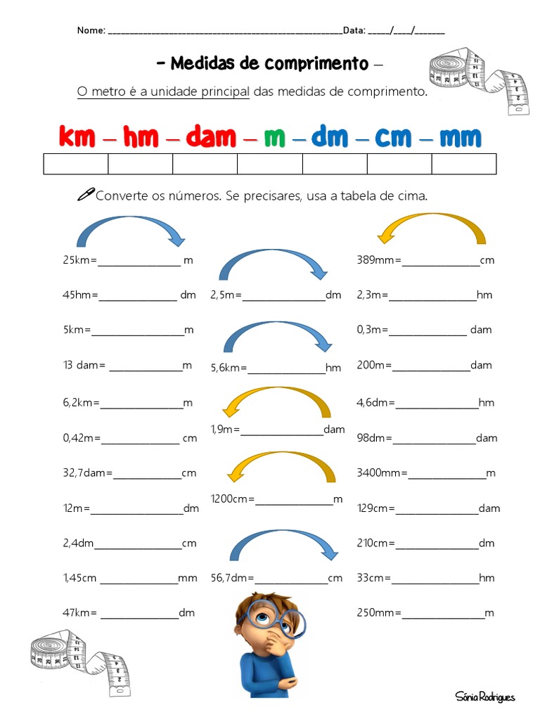 Medidas de Comprimento - Conversões | PDF