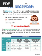 Pronomes | PDF | Pronome | Unidades semânticas