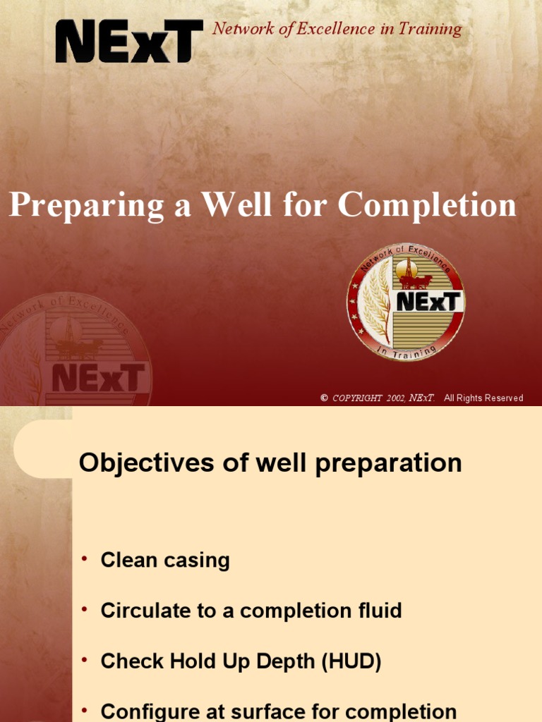6 - Preparing A Well For Completion | PDF | Casing (Borehole) | Oil Well