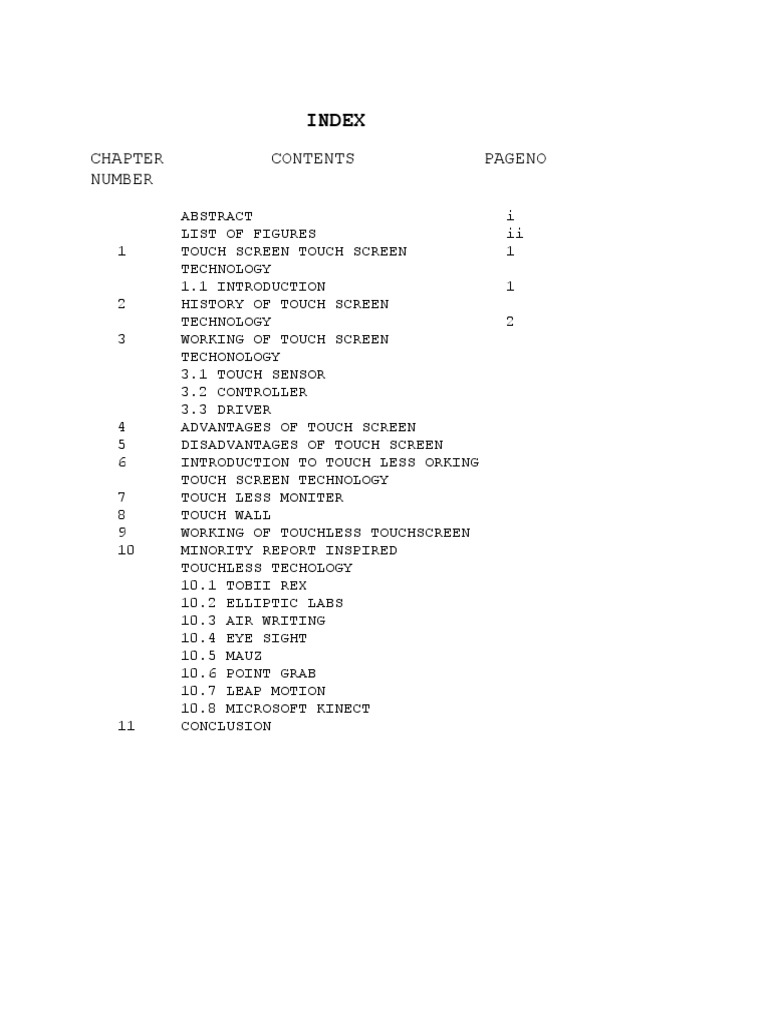Index: Pageno Number | Download Free PDF | Touchscreen | Computer Hardware