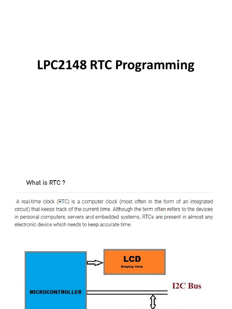 LPC2148 RTC Programming | PDF
