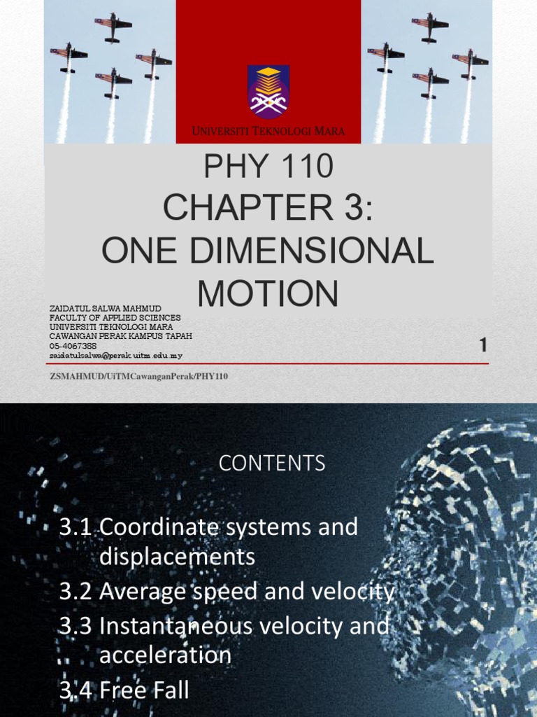 PHY110 Chapter 3 | PDF | Acceleration | Velocity