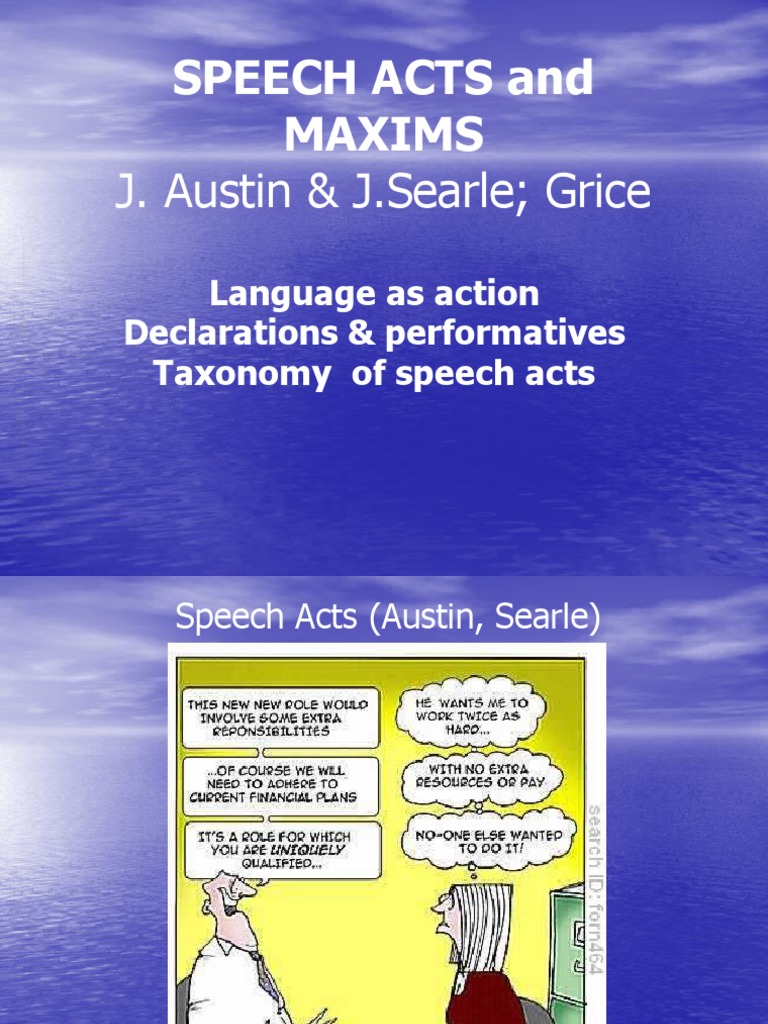 Speech Act Searle | Download Free PDF | Language Mechanics | Cognition
