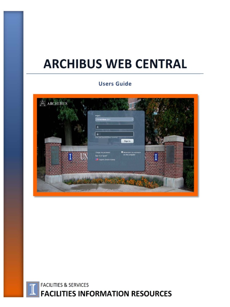 Archibus Web Central: Facilities Information Resources | PDF | World Wide Web | Internet & Web