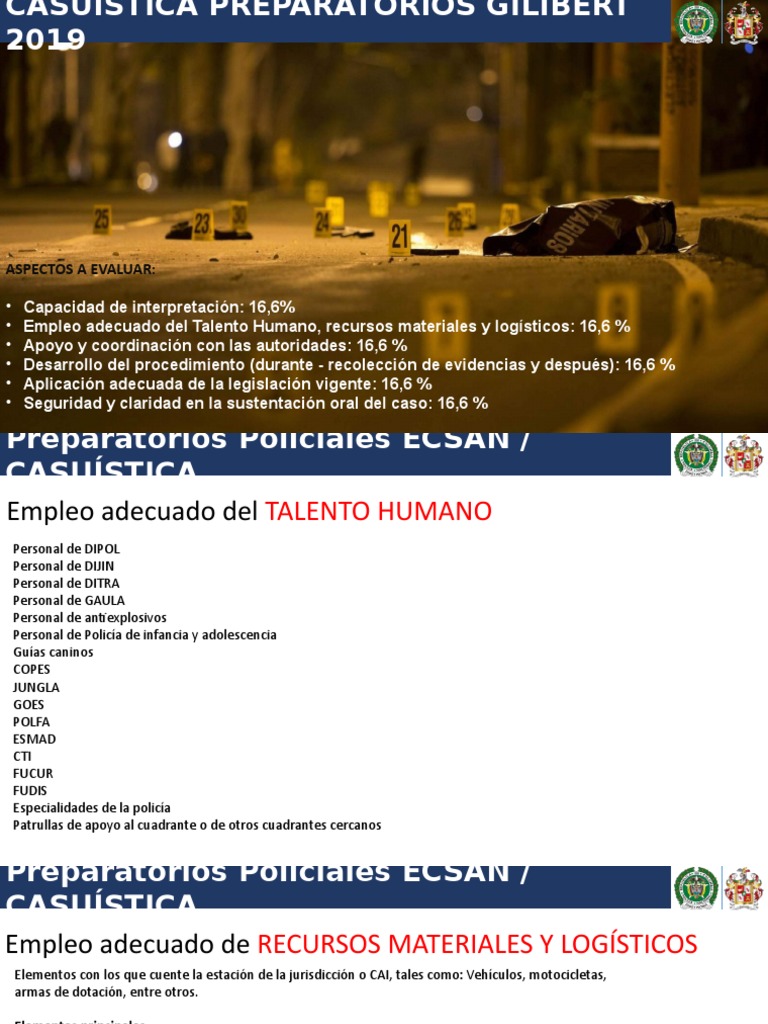 CASUÍSTICA | PDF | Vigilancia | Policía