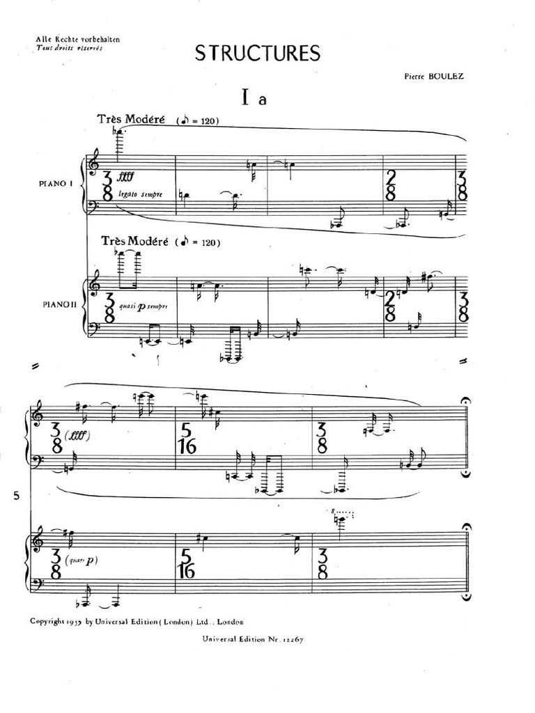 Boulez Structures 1a PDF | PDF