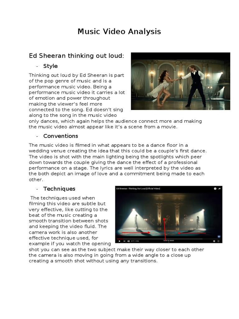 Music Video Analysis | PDF | Animation | Entertainment