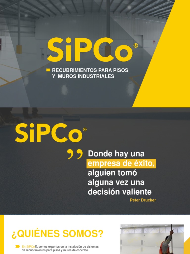 SiPCo - Presentación Gral - 25aniv PDF | PDF | Revestimiento | Epoxy