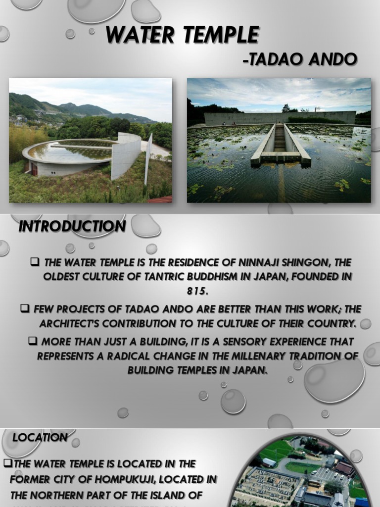 Tadao Ando Water Temple Plan