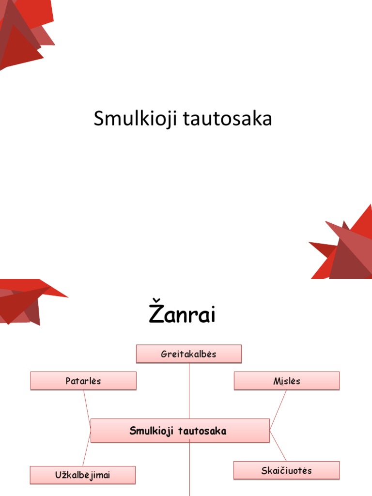 Smulkioji Tautosaka | PDF