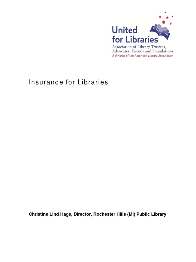 Insurance For Libraries: Christine Lind Hage, Director, Rochester Hills ...