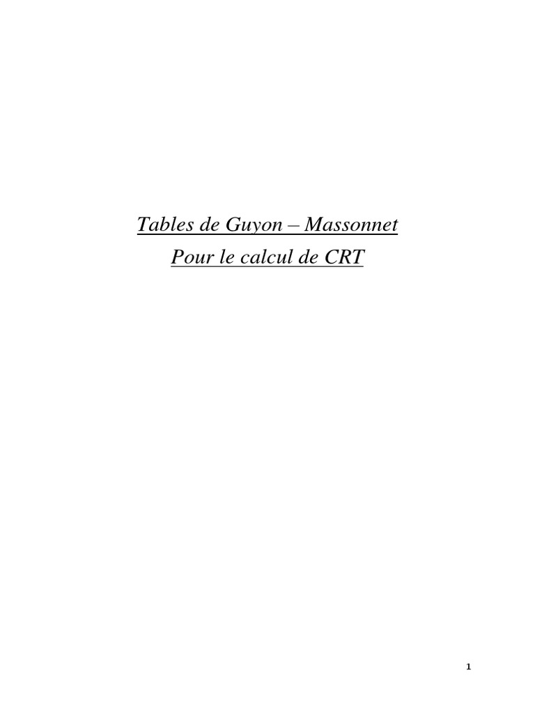 Tables de Guyon-Massonnet PDF | PDF
