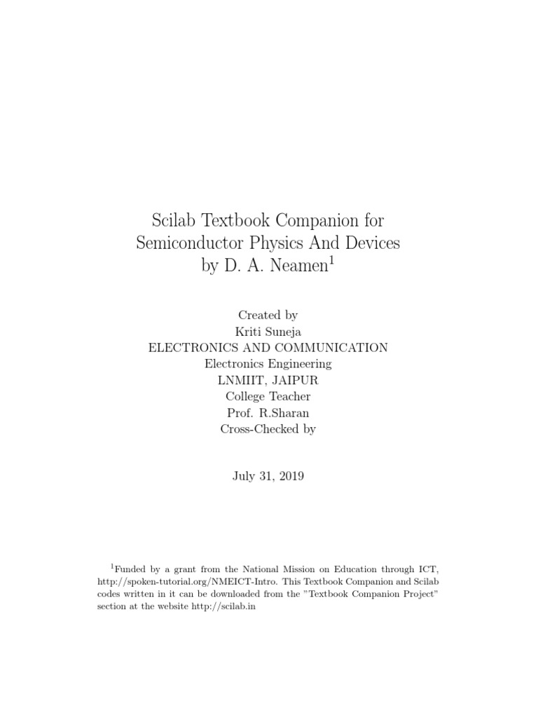 Semiconductor Physics and Devices - D. A. Neamen | Download Free PDF | P–N Junction | Solid ...