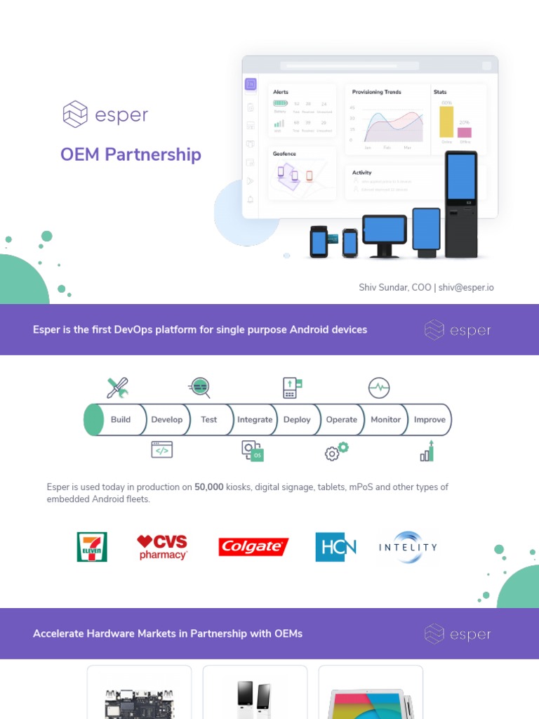 OEM Partnership Deck PDF | PDF | Android (Operating System) | Tablet Computer