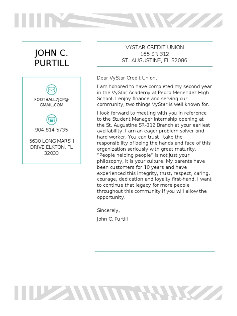 JCP Cover Letter | PDF