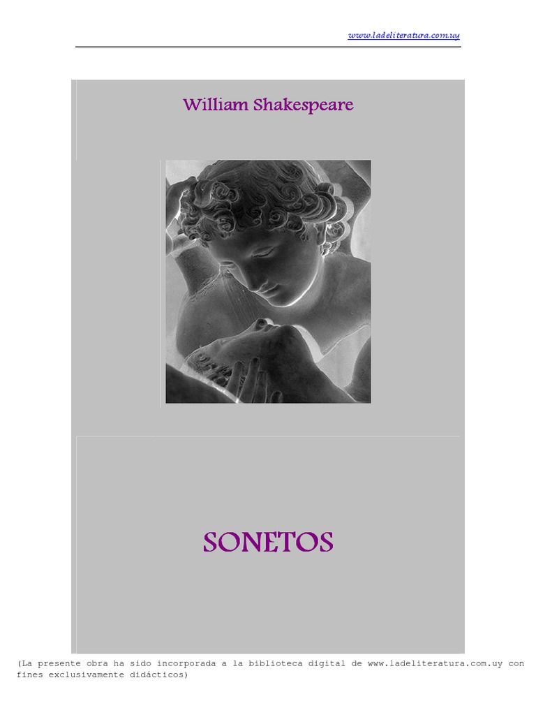 Sonetos Shakespeare | PDF